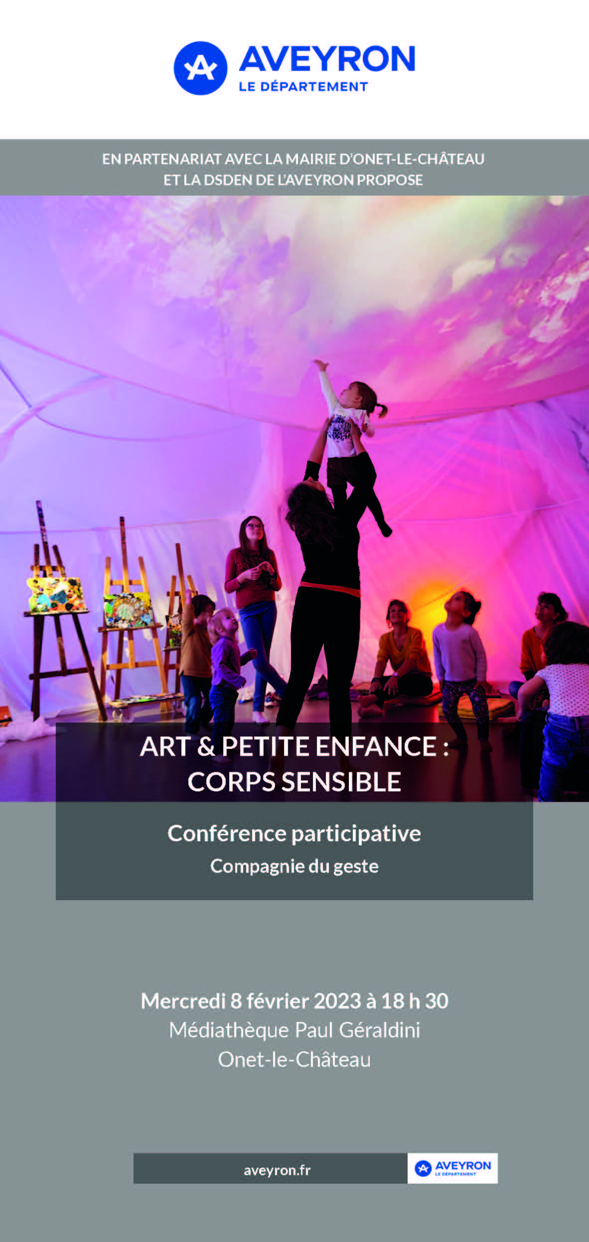 Conférence « Art & petite enfance : corps sensible » - Onet-le-chateau