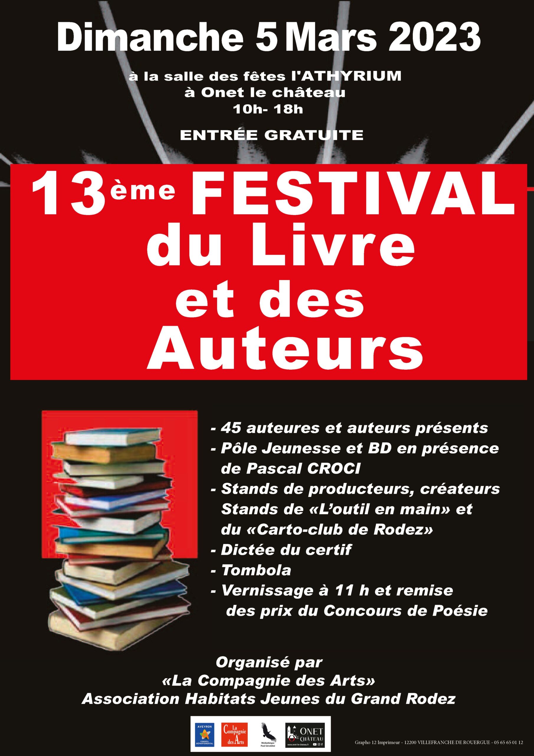 13ème festival du Livre et des Auteurs - Onet-le-chateau