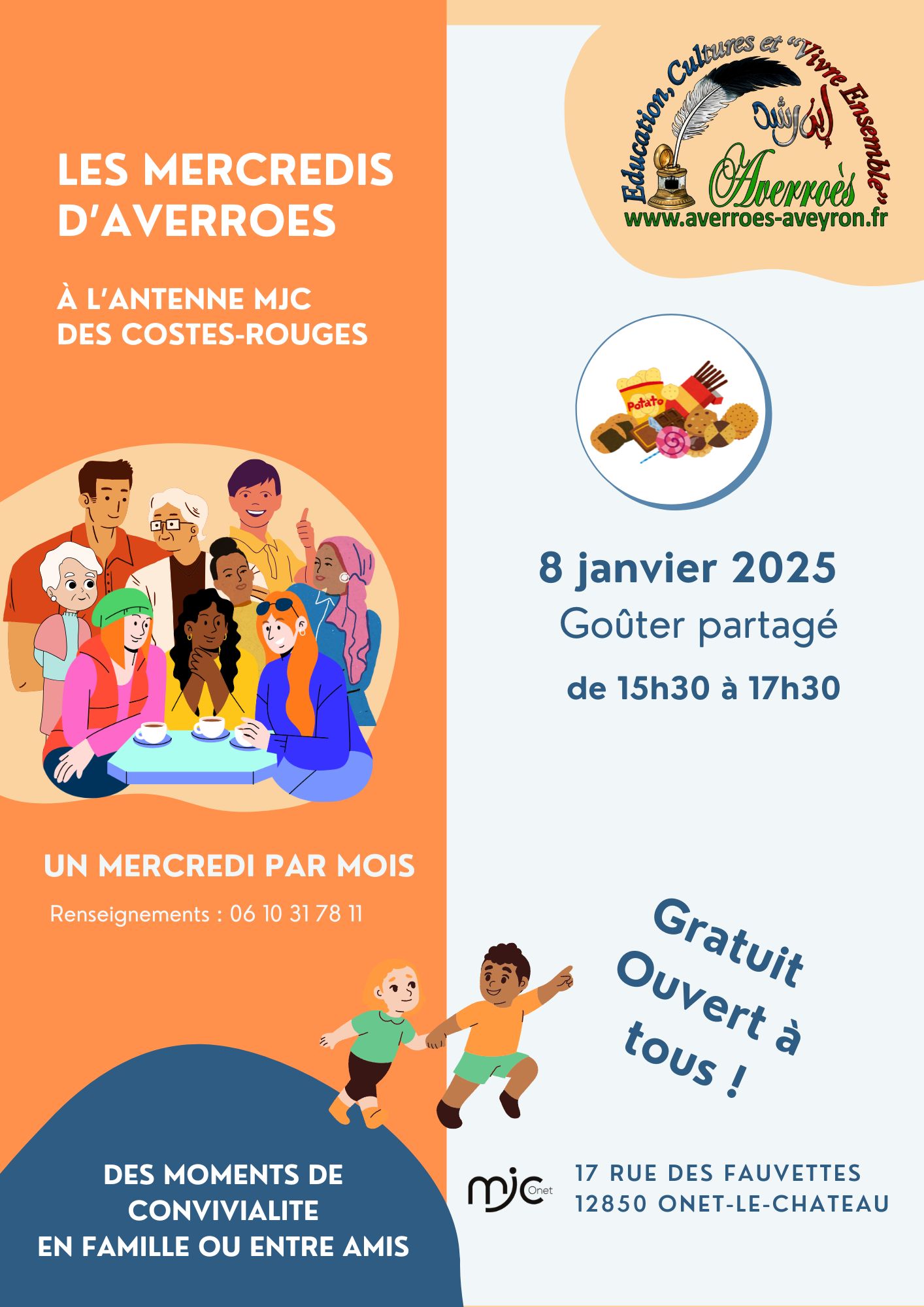 Goûter partagé avec Averroès - Onet-le-chateau